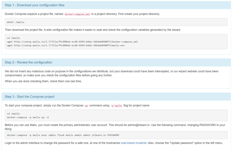 Mailu Docker Compose Setup - Build Self Hosted Mail Server - inGuide ... Mailu Docker Compose Setup - Build Self Hosted Mail Server - inGuide ...