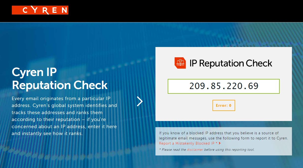 Warming up IP? Know the IP reputation with these tools.
