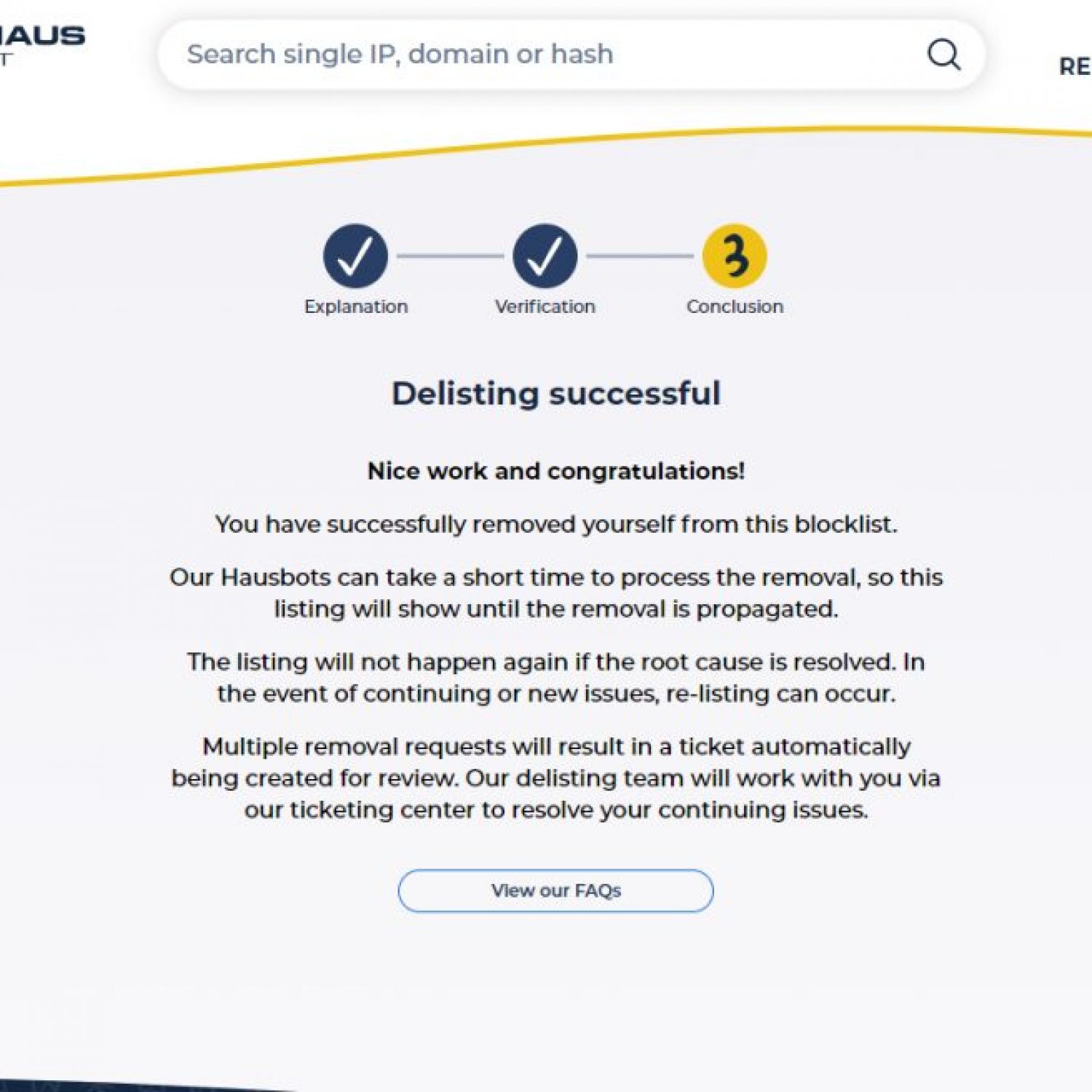 Are you listed in Spamhaus? If so, here's the Guide